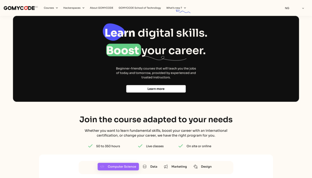 GoMyCode - Marketing Africa Cafe